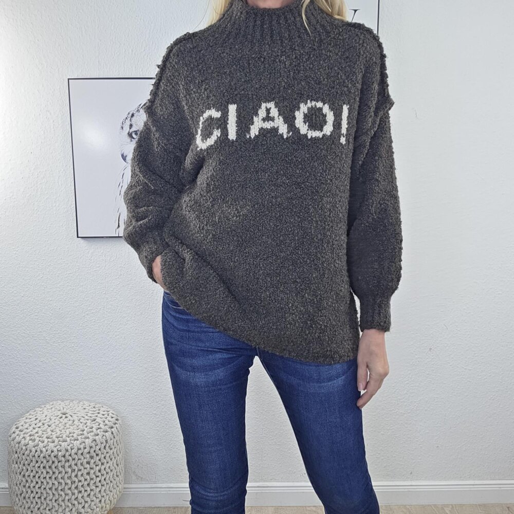 Bouclé Pullover Ciao- One Size - Tim Collins - Stilvolle italienische ...